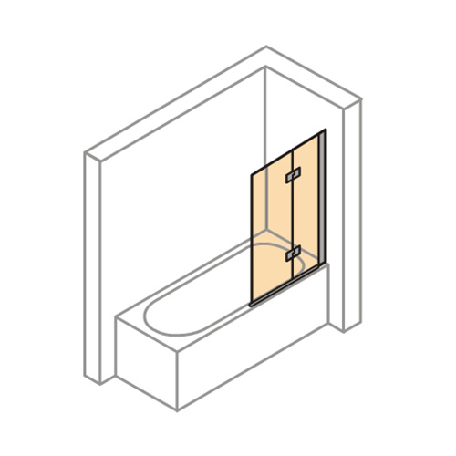 HUPPE 501 DESIGN PURE PARAVAN 100 DESNI ANTI-PLAQUE GLASS 175240.087. ...